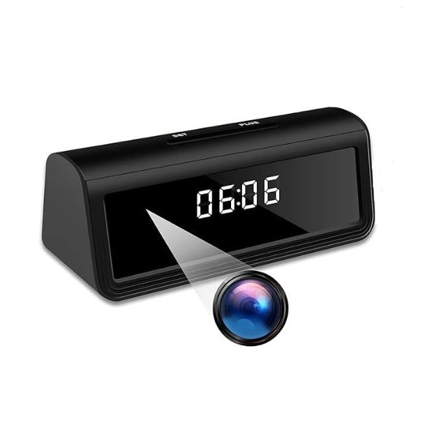 Stalinis laikrodis su slapta kamera 4k naktinis matymas WiFi ...